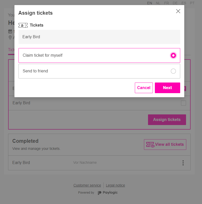 Aventura - Cerrando Ciclos Tour – Paylogic klantenservice